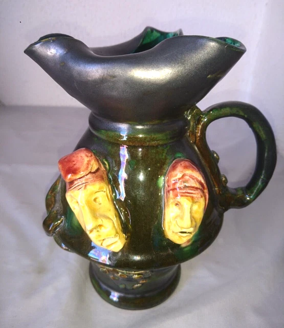 ANCIEN PICHET CARAFE Broc En Ceramique Signe Sonpa Catalan 2 Tete 1950 ... ANCIEN PICHET CARAFE Broc En Ceramique Signe Sonpa Catalan 2 Tete 1950 ...