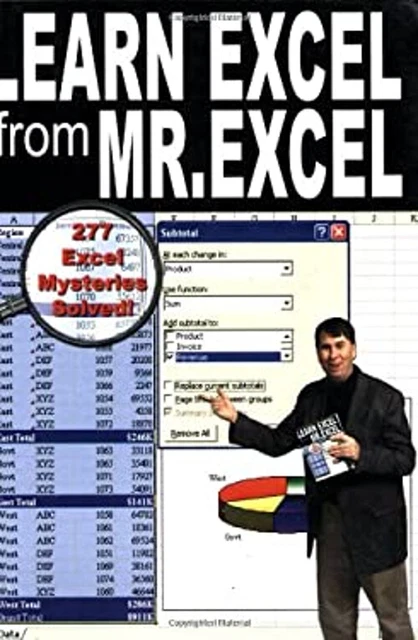 APPRENDRE EXCEL DE Mr. Excel : 277 Excel Mystères Résolu Livre de Poche ...
