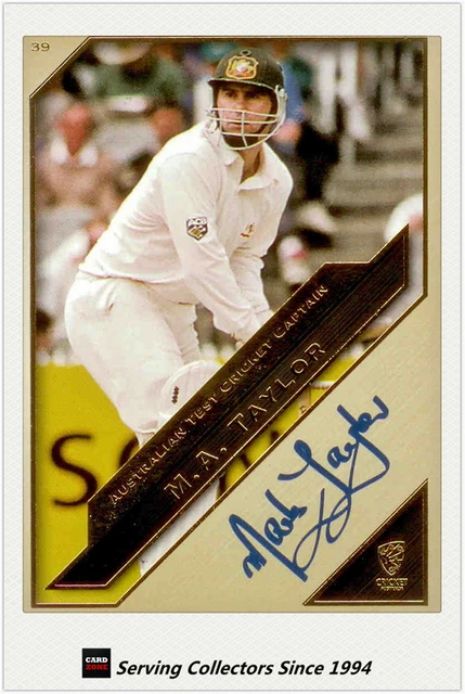 2011 HERITAGE TEST Cricket Captains Blue Facsimile Signature #39: Mark ...