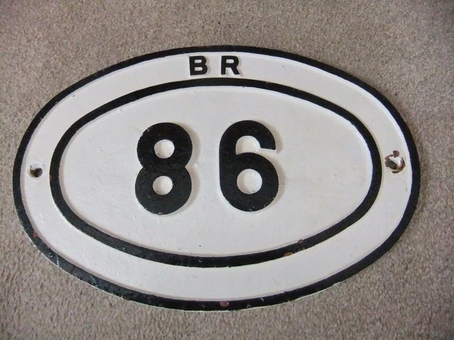 BRITISH RAIL BRIDGE Plate 86 Cast Iron BR EUR 81,82 - PicClick IT