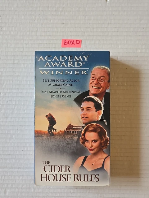 THE CIDER HOUSE Rules (VHS 1999) Charlize Theron Tobey Maguire ...