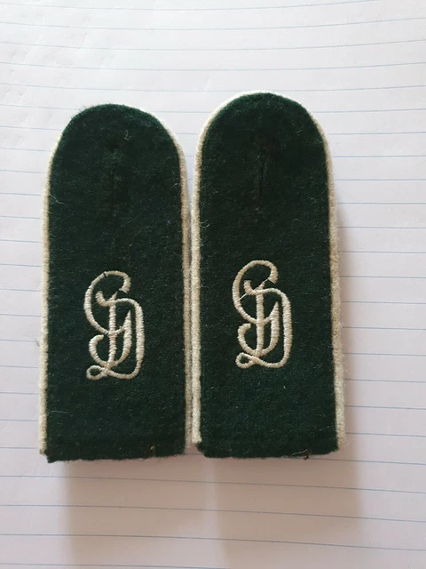 WWII GERMAN army enlisted man’s gd shoulder boards epaulettes £5.99 ...