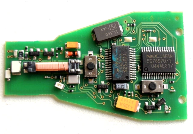 MERCEDES 233.221.011F 2 Button Remote Key Fob Pcb Board - C121 £13.95 ...
