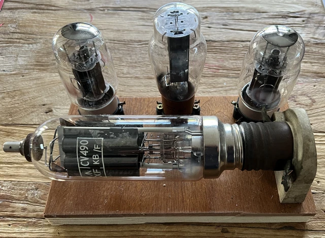 VINTAGE VALVE / Tube Display - Mancave / Office / hifi den Art £37.05 ...