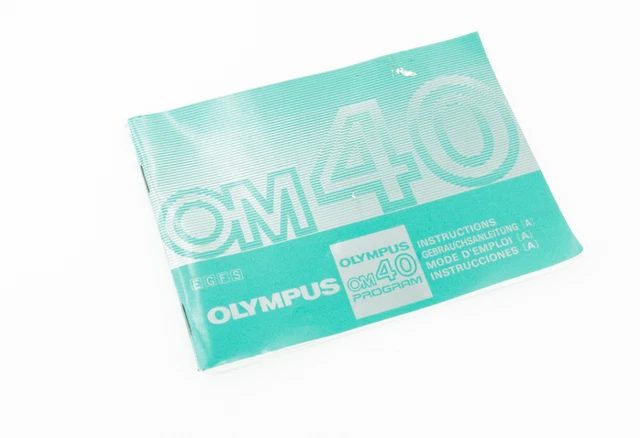 OLYMPUS OM 40 Program lnstruction manual use mode d emploi EUR 15,00 ...