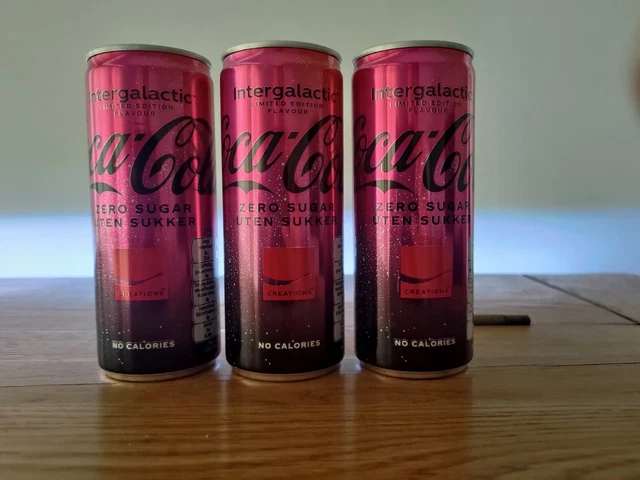 3X COCA-COLA ZERO Intergalactic/Starlight Limited Edition Discontinued ...