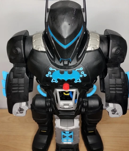 IMAGINEXT BATMAN BAT-TECH Batbot 2 piedi robot con Batman Robin Joker ...