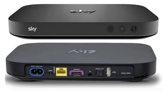 SKY Q MINI Multi-Room Box - Modello EM150 con telecomando e cavi di ...