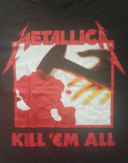 METALLICA KILL 'EM All T-Shirt Mens Black Album Cover 1983 Thrash Speed ...