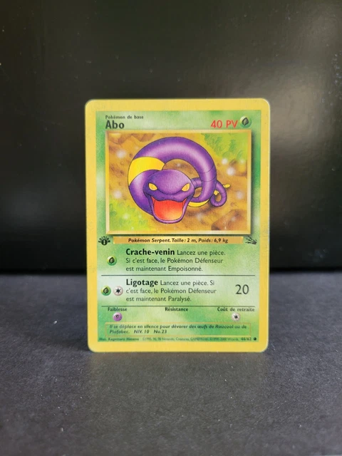 CARTE POKÉMON : Abo | 46/62 | Fossile | édition 1 | MP-G | Wizards FR ...