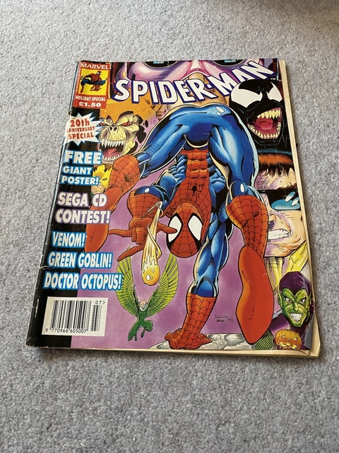 MARVEL SPIDER-MAN HOLIDAY Special UK Comic 1993, Rare, Good Condition ...