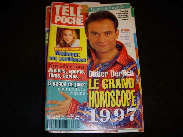 TELE POCHE 1612 30.12.1996 Didier DERLICH MADONNA MASTROIANNI Luna ...