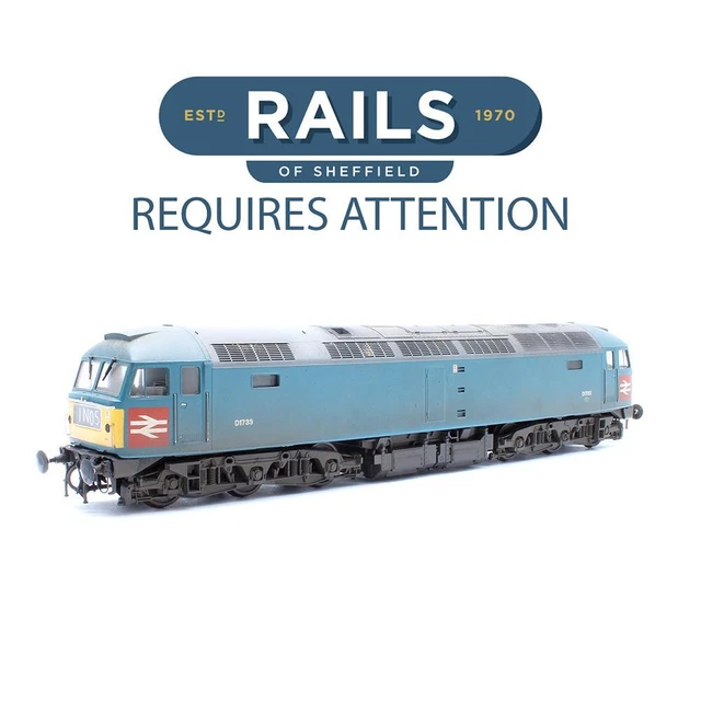 HELJAN 'OO' GAUGE 4731 Br Xp64 Blue Class 47 #D1733 Locomotive ...