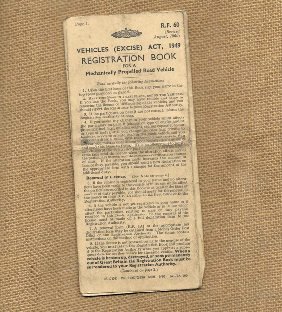 BEDFORD MARSHALL BUSETTE Original Buff Log Book RF60 £9.95 - PicClick UK