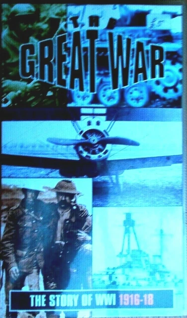 THE GREAT WAR. VHS video. Castle Vision CVB 1202, 1996 The story of WW1 ...