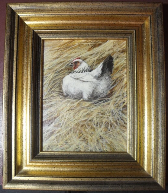 KEN TURNER - Original Oil Painting - A White (Sussex?) Hen. £295.00 ...