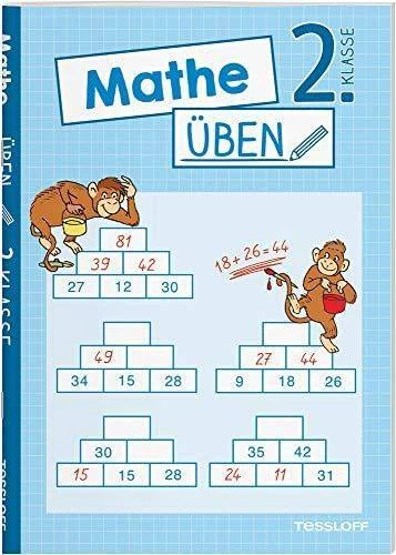 MATHE ÜBEN 2. Klasse: Zahlen bis 100, plus und minus, Einmaleins | Buch ...
