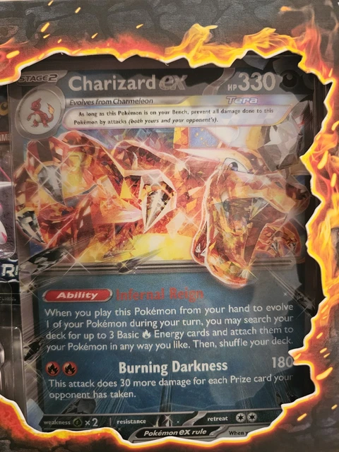 POKÉMON TCG CHARIZARD EX Special Collection Box 5 Packs with Promos ...