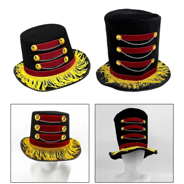 RINGMASTER HAT PROP Lion Tamer Hat for Fancy Dress Xmas Holiday ...