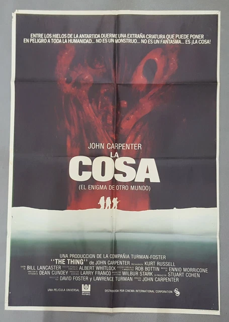 POSTER FORMATO CINE, La Cosa, John Carpenter. Antiguo. $54.40 - PicClick