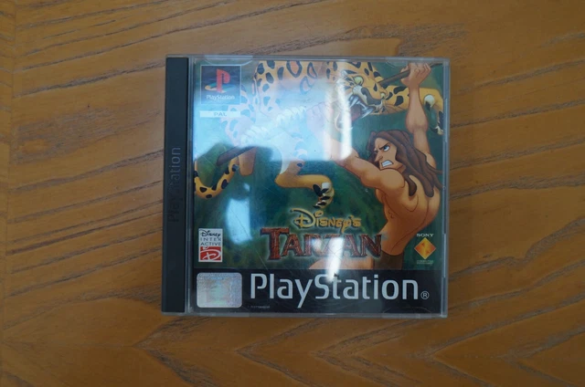 DISNEY'S TARZAN - PS1 Sony Playstation 1 (PAL) Black Label book & case ...