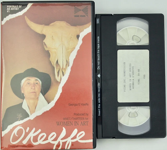 GEORGIA O'KEEFE PAINTING Modern Art VHS Video Feminist Flower Southwest ...