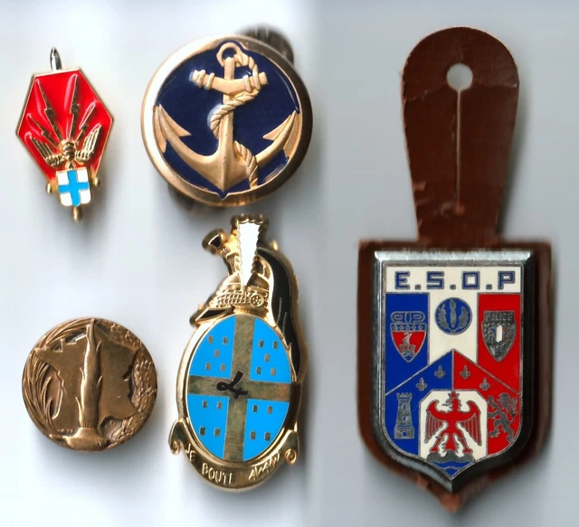 INSIGNE ÉCOLE SOUS officier de la police + divers insignes EUR 5,00 ...