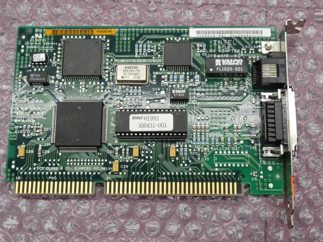 INTEL NETWORK ETHERNET Card ISA from IBM Mainframe ISA Interface 308431 ...