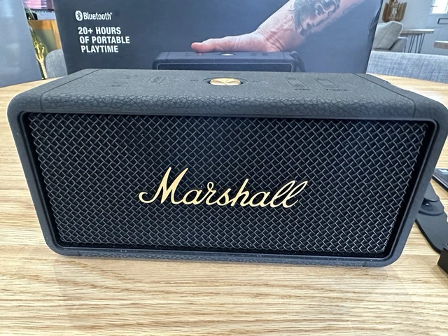 MARSHALL MIDDLETON PORTABLE Bluetooth Speaker Black/Brass £176.44 ...