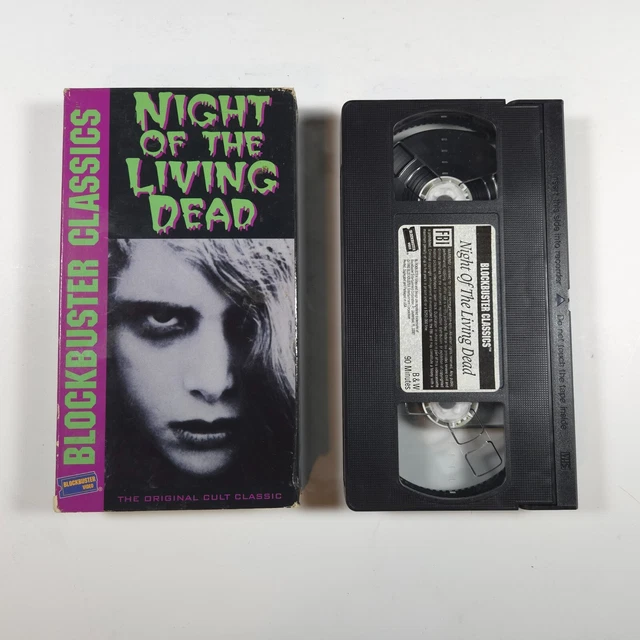 1993 NIGHT OF the Living Dead (1968) VHS Tape - Blockbuster Classics ...
