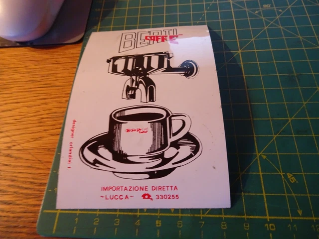 ADESIVO STICKER KLEBER vintage BERTI CAFFE' LUCCA EUR 5,50 - PicClick FR