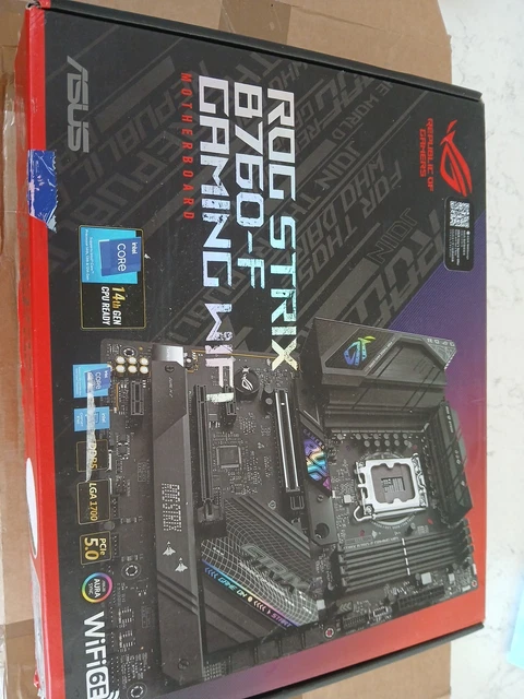 ASUS ROG STRIX B760-F Gaming WiFi LGA 1700 ATX Intel Motherboard £43.31 ...