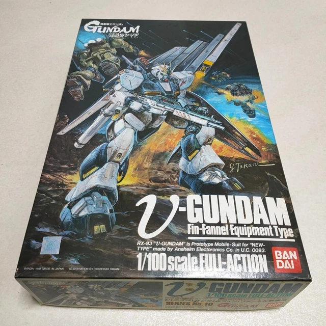 BANDAI VINTAGE 1988 GUNDAM FIN-FANEL EQUIPMENT TYPE Model Kit RX-93 ...