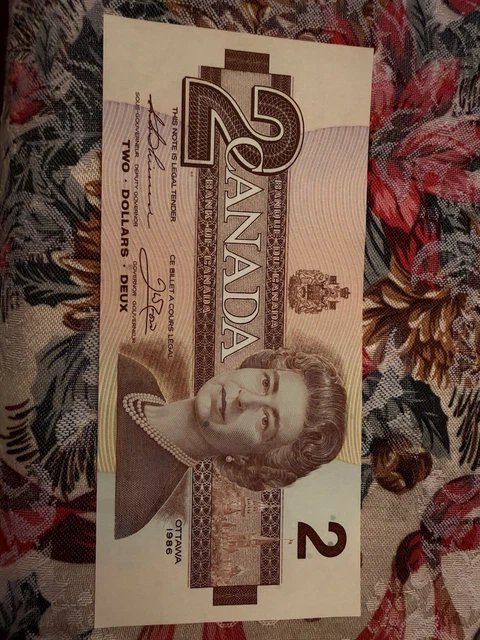 CRISP CANADIAN $2 Bill 1986 Rare $1,500.00 - PicClick CA