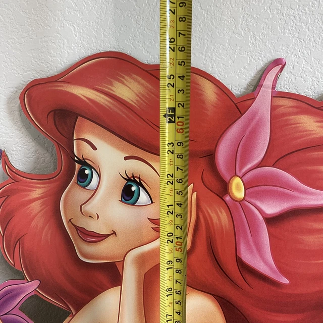 VINTAGE WALT DISNEY The Little Mermaid Ariel Standee Cardboard Movie ...
