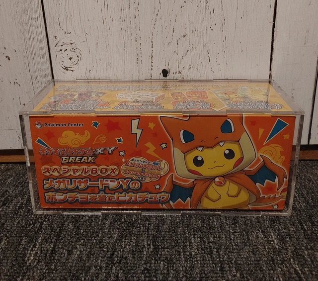 POKEMON JAPANESE XY Promo Poncho Pikachu Mega Charizard Y Special Box ...