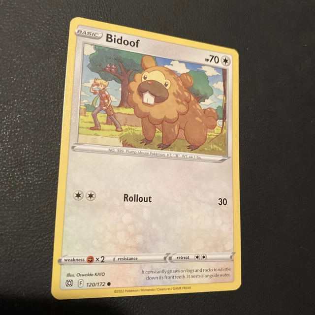 BIDOOF 120/172 COMMON Brilliant Stars Pokemon TCG TRADING CARD Game $1. ...