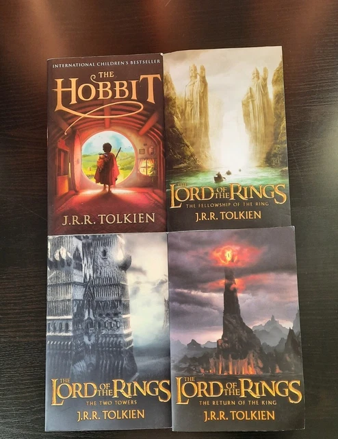 HOBBIT & LORD Of The Rings Movie Artwork Paperback Book Bundle Set Of 4 ...