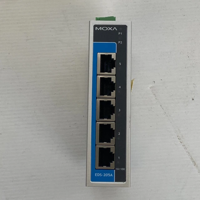 MOXA EDS205A 5 Port Industrial Unmanaged Ethernet Switch $120.00 ...