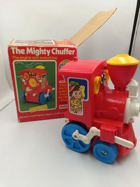 VINTAGE THE MIGHTY Chuffer Train Tomy Palitoy Working Sound & Movement ...