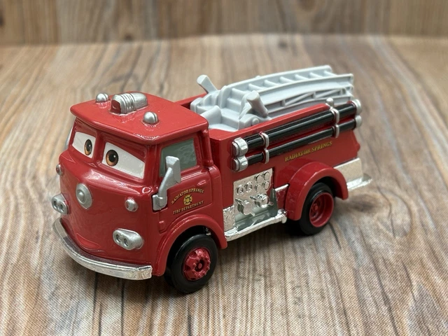 DISNEY PIXAR CARS Red Fire Truck Radiator Springs Fire Department £8.15 ...