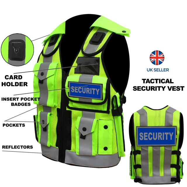 NEW HI VIZ Tactical Vest Security Event Staff Door Supervisor £64.99 ...