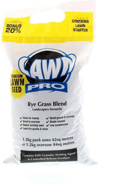 PREMIUM RYE GRASS Seed Blend 1.2Kg Sows 42Sqm Great Value $86.90 ...