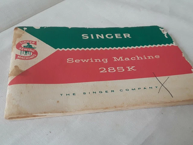 MACCHINA DA CUCIRE originale vintage Singer 285k istruzioni manuale ...