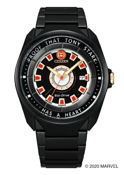CITIZEN WATCH ECO-DRIVE Marvel Special Model "TONY STARK" AW1017-58W ...
