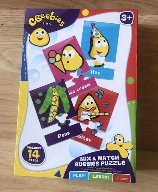 CBEEBIES BUGBIES MEMORY Game Kids Cards Puzzle Learning Shape Mix and ...