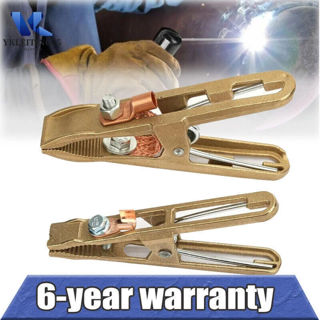 COPPER EARTH GROUND Cable Clip Welding Manual Welder Electrode Holder ...