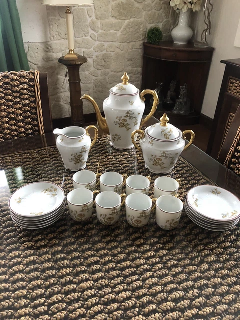 Service A Cafe Porcelaine De Limoges Ancien