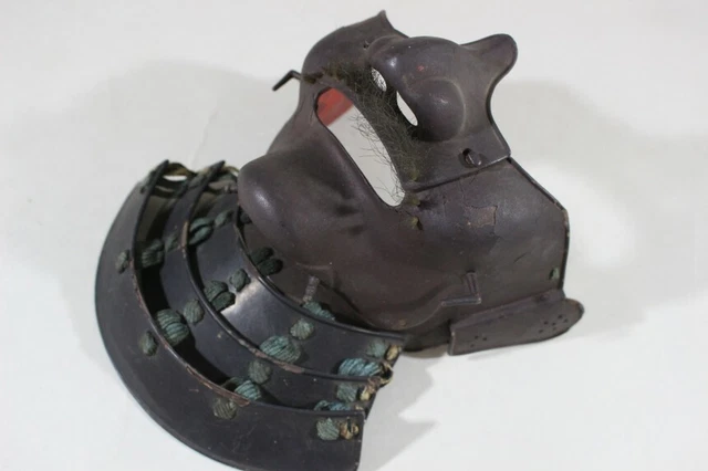 MENPO (MASK) OF YOROI (armor) : YOSHIKAZU : EDO : 7.9 × 7.5 × 4.7 ...
