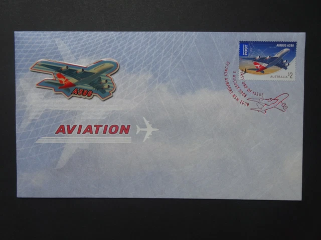 AUS023 AUSTRALIAN `AIRBUS A380` Limited Edition Official first day ...
